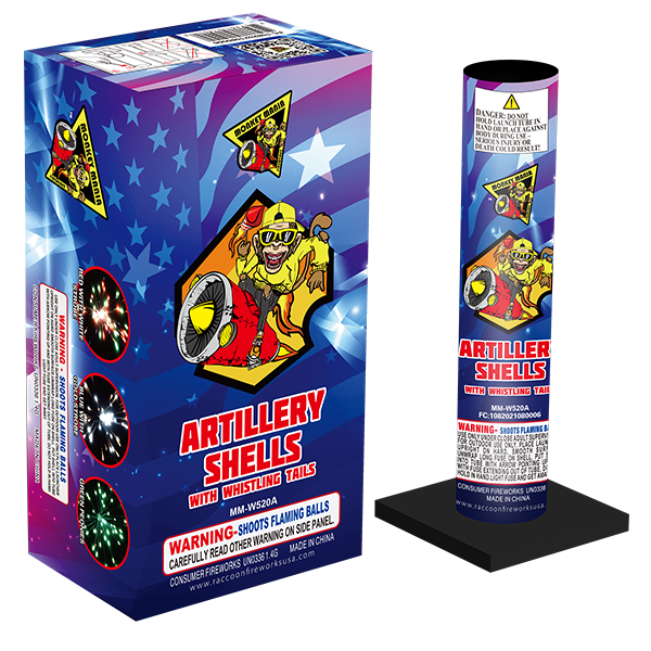 Artillery Shells B1G1 FREE w/Whistling Tails Box – Fireworks Superstore USA
