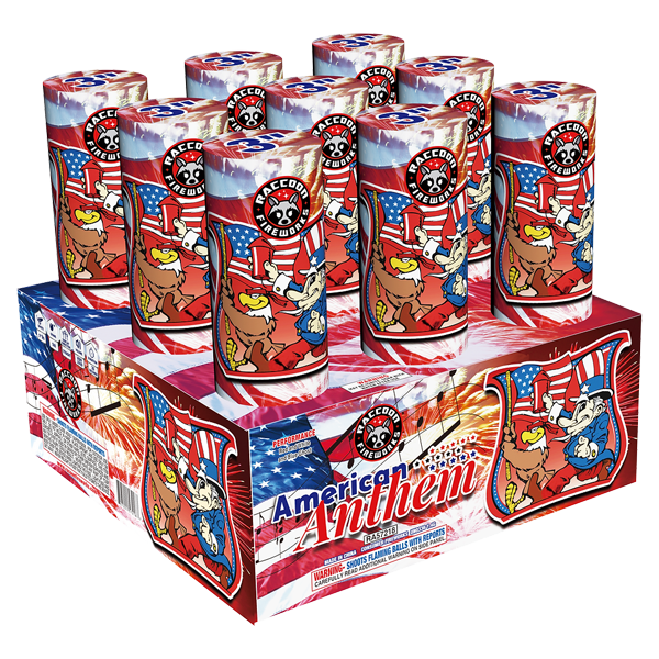 American Anthem 3" rack - Raccoon – Fireworks Superstore USA