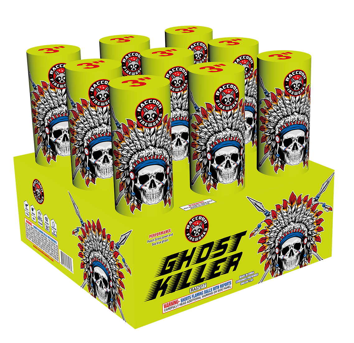 Ghost Killer 3" rack - Raccoon – Fireworks Superstore USA