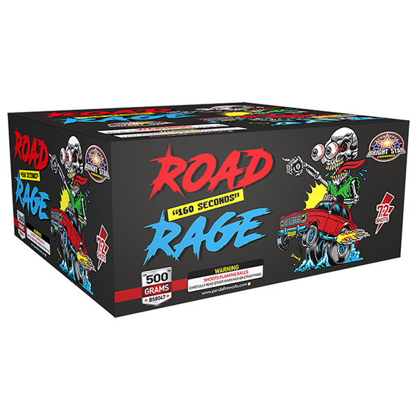 ROAD RAGE -72 shot ...2 minutes long – Fireworks Superstore USA