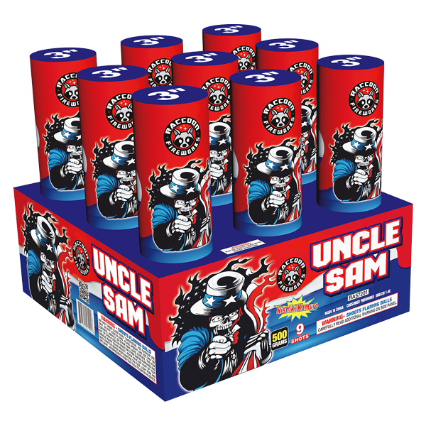 Uncle Sam 3 inch (Raccoon) New 2024 – Fireworks Superstore USA