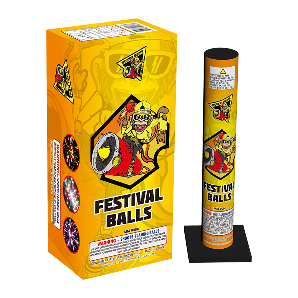 FESTIVAL BALLS (Monkey Mania) B1G1 FREE – Fireworks Superstore USA