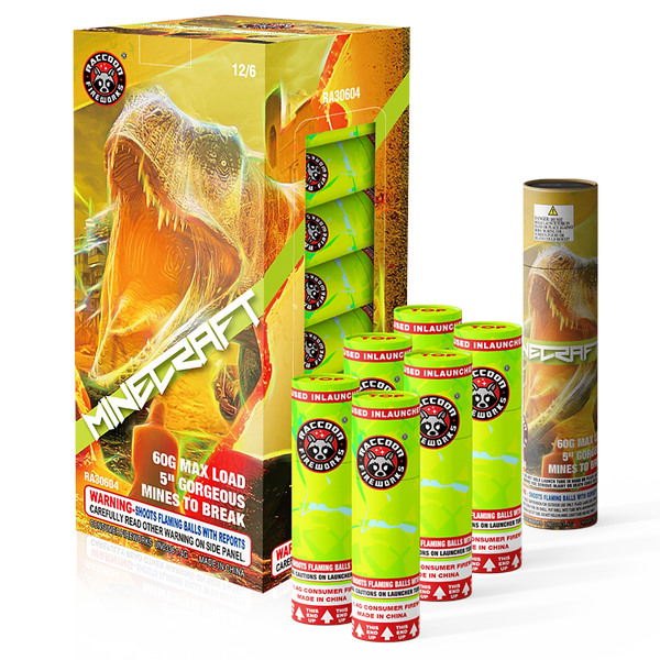 5" Minecraft Artillery 60 gram – Fireworks Superstore USA